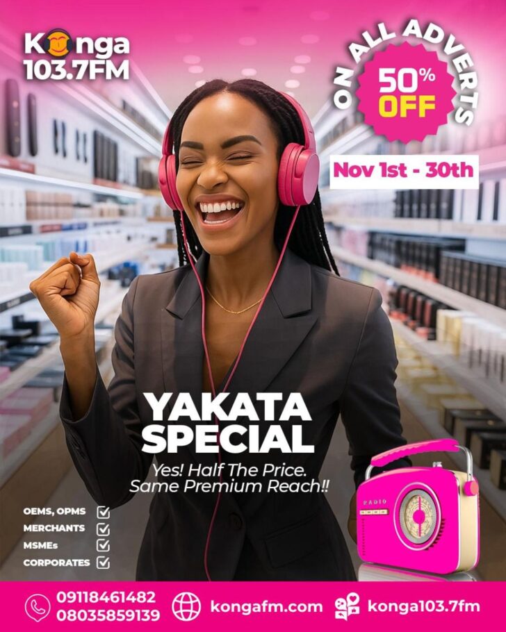 Konga103.7FM Launches 50% Yakata Discount for SMEs – Yan Nigeria